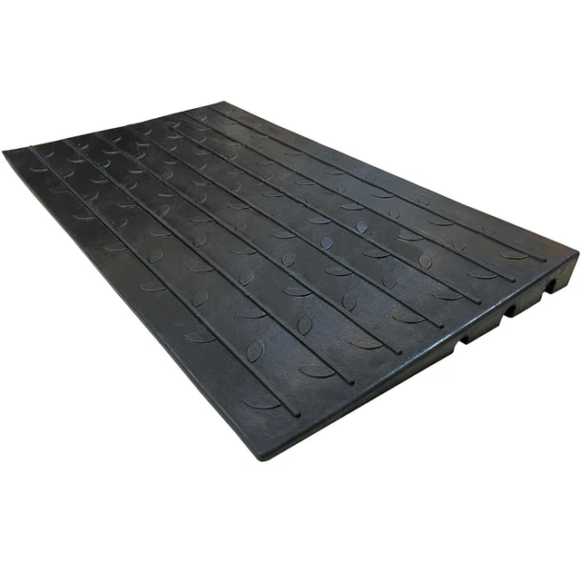 RUBBER THRESHOLD RAMP - 2.5" Rise - For Doors, Wheelchairs, Scooters ...