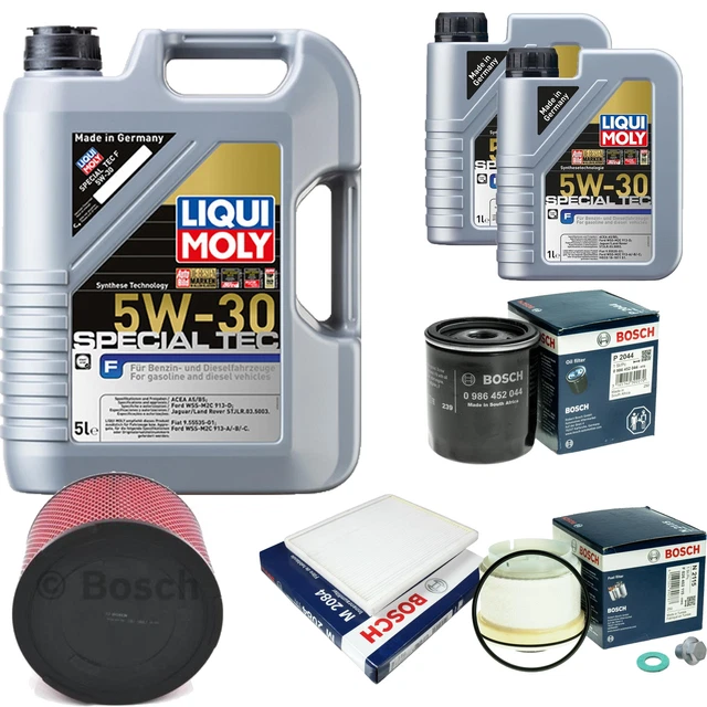 BOSCH INSPECTION SET 7L Liqui Moly Spécial Tec F 5W-30 pour Toyota De Croiseur EUR 158,10 ...