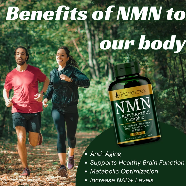 POWERFUL NMN PLUS Resveratrol 90 Capsules For Anti Ageing Health ...
