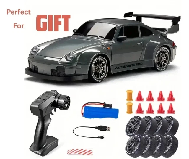 1:24 4WD RC Drift Car 20 km/h High Speed Remote Control Racing Toy Gift ...