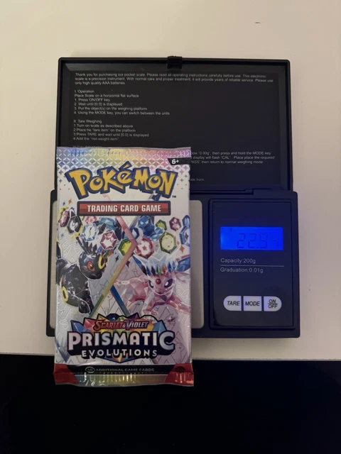 POKÉMON TCG - Prismatic Evolutions Booster Pack - Sealed - HEAVY PACK ...