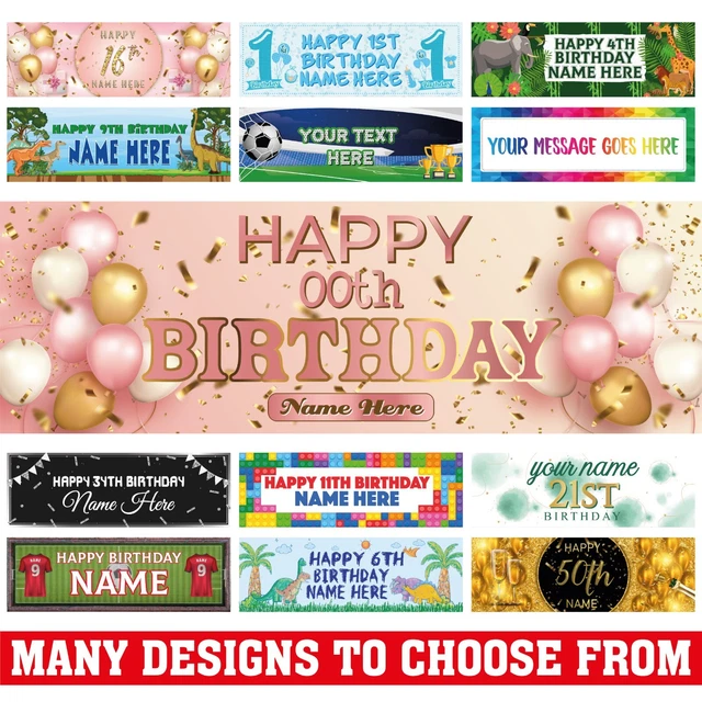 Personalised Happy Birthday Banners With Photos – JQMCLV