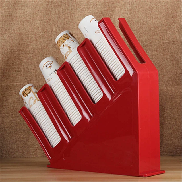 COFFEE PAPER CUP Holder Dispenser Organizer Counter Display Rack ...