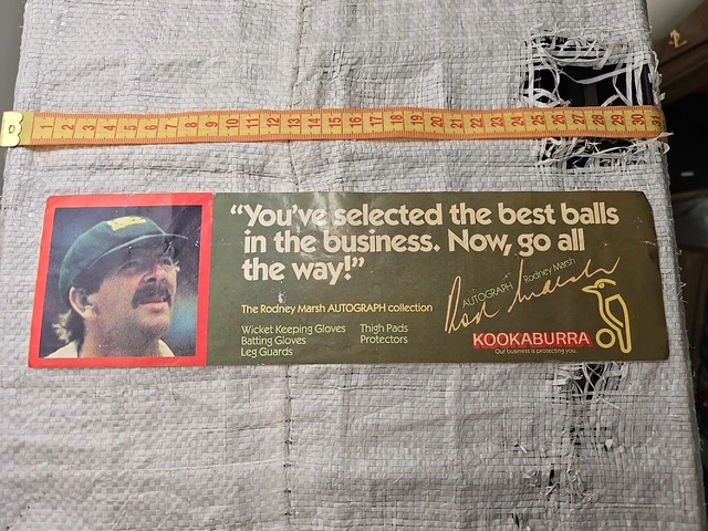 VINTAGE KOOKABURRA STICKER Decal Transfer Bumper Australian 80s Cricket ...