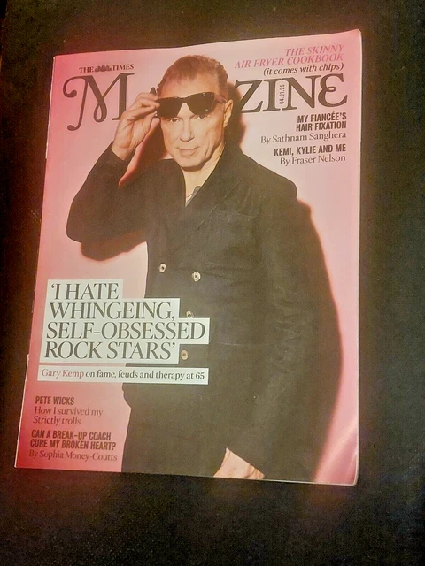 TIMES MAGAZINE UK Jan 2025 Gary Kemp Pete Wicks Grace Coddington Martin ...