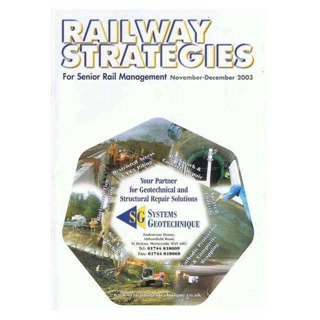 RAILWAY STRATEGIES MAGAZINE November - December 2003 mbox2674 SG ...