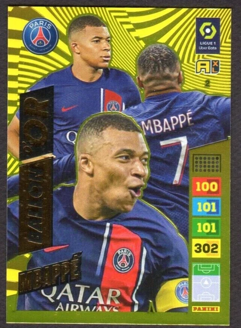 CARTE PANINI ADRENALYN XL 2023-24 Ligue 1 #2 Kylian MBAPPÉ PSG Paris ...