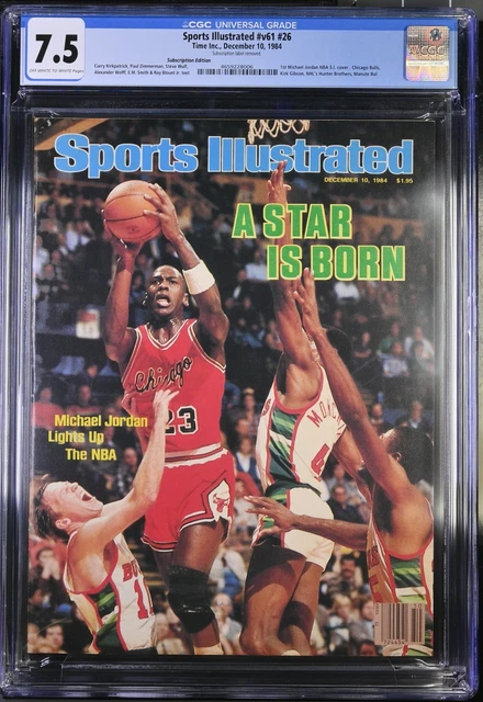 MICHAEL JORDAN SPORTS Illustrated December 10 1984 First Pro CGC 7.5 No ...