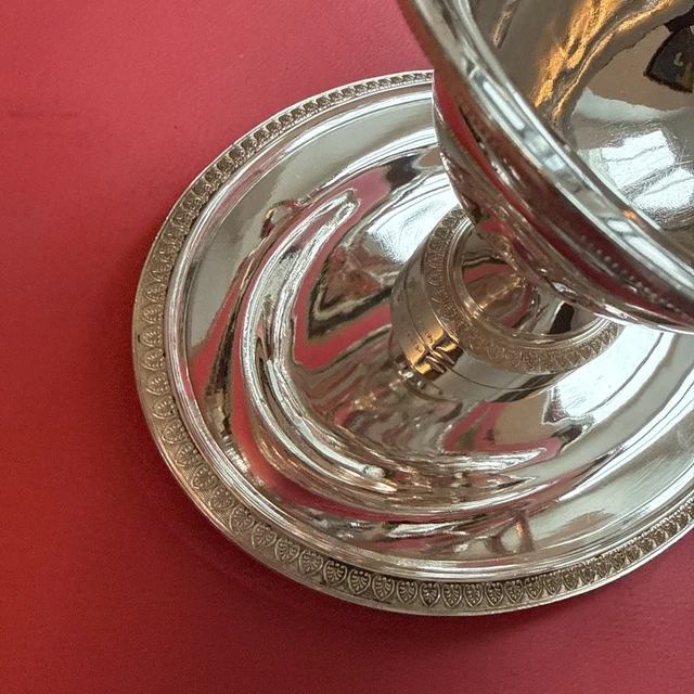 SAUCIÈRE CHRISTOFLE MALMAISON ANCIEN TRÈS BEL ÉTAT METAL ARGENTE 24x13 ...