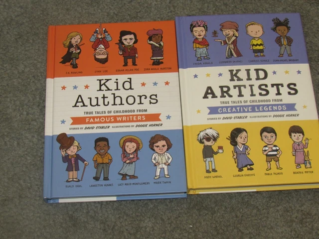 LOT DE 2 livres David Stabler : enfants artistes et enfants auteurs HC ...