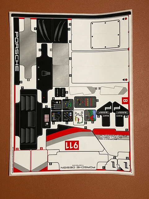 NEW LEGO | Sticker Sheet for Set 42096 Sheet 2 Only - Porsche 911 RSR ...