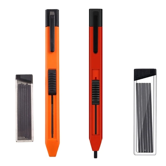 REUSABLE MECHANICAL CARPENTER Pencil Set for Woodworking Drafting ...