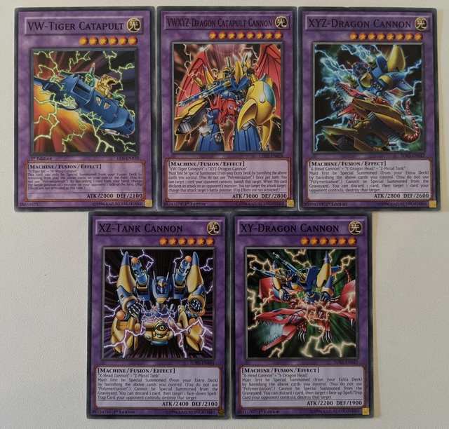 YUGIOH 5 CARD VWXYZ - Dragon Catapult Cannon Fusion Set $6.95 - PicClick AU