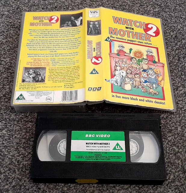 WATCH WITH MOTHER 2 Bbc Video Black And White Pal Vhs Video Children ...