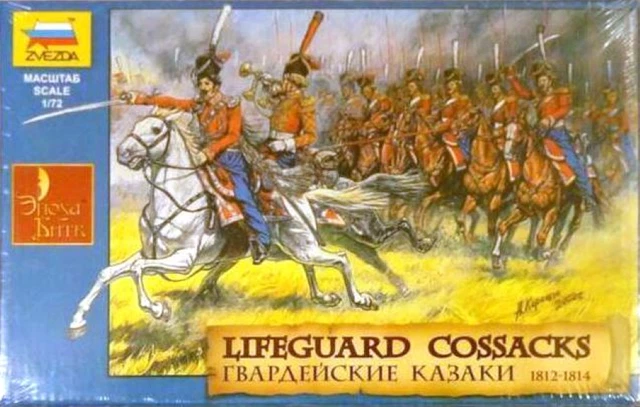 MAQUETA LIFEGUARD COSSACKS Napoleonic Wars 1812-1814 de Zvezda 1/72 EUR ...