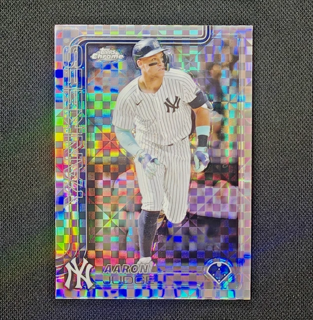 2025 TOPPS CHROME - Aaron Judge X-Fractor Parallel - New York Yankees ...