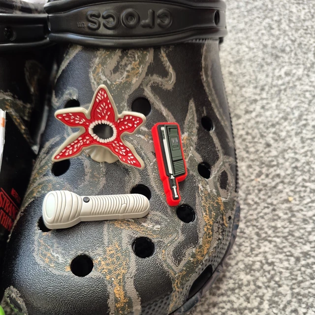 CROCS X STRANGER THINGS Hellfire Classic Clog Upside Down . UK 11 £89. ...