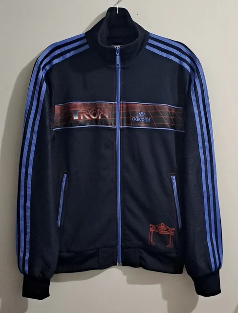 RARE ADIDAS ADICOLOR Tron BL4 Limited Track Jacket M Vintage Blue Red ...