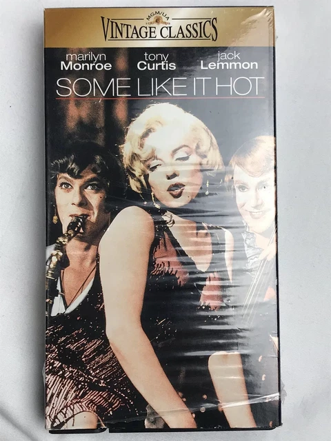 SOME LIKE IT HOT (VHS) MARILYN MONROE JACK LEMMON TONY CURTIS Classic ...