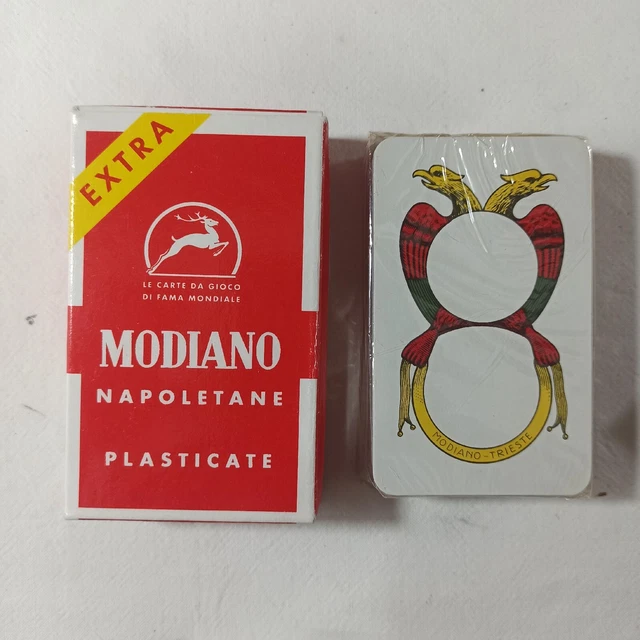 CARTE NAPOLETANE Modiano EXTRA 97/25 in TRIPLEX VECCHIA PRODUZIONE ...