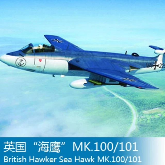 TRUMPETER 02827 1/48 Scale Hawker Sea Hawk Mk.100/101 Plastic model £30 ...