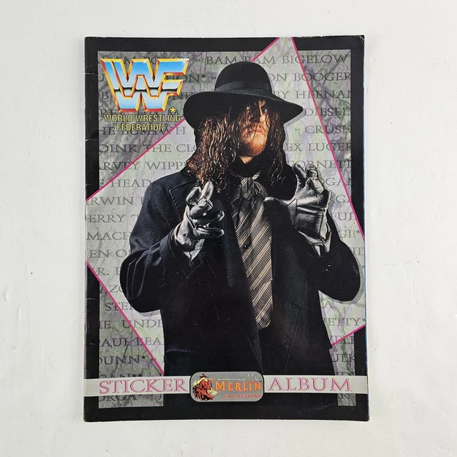 WWF STICKER ALBUM 6/300 complete Merlin 1993 World Wrestling Federation ...