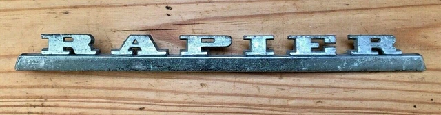 VINTAGE CLASSIC METAL Chrome Car Badge Emblem Logo Sunbeam Rapier £12. ...