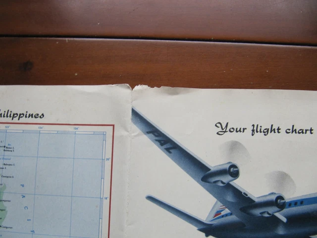 PAL PHILIPPINE AIR LINES route map brochure £49.99 - PicClick UK