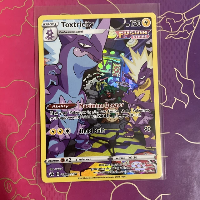 POKÉMON TCG TOXTRICITY Crown Zenith: Galarian Gallery GG09/GG70 Holo ...