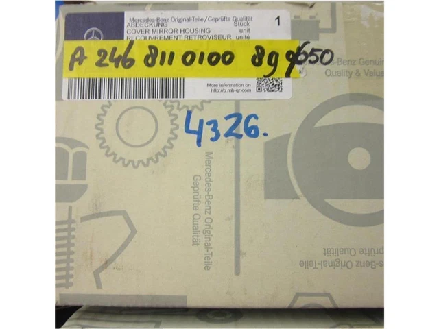 MERCEDES BENZ ORIGINAL SPIEGELGEHÄUSE A2468110100 9650 EUR 62,90 ...