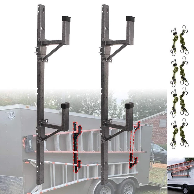 ADJUSTABLE TRAILER SIDE Ladder Rack for Enclosed Trailers Exterior Wall ...