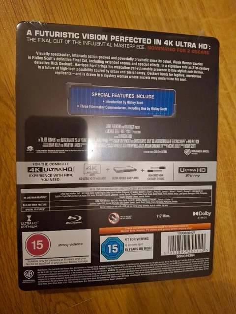 BLADE RUNNER - Steelbook UK- 4K UHD Blu-ray - NEW SEALED £26.00 ...