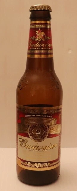 BUDWEISER BEER COMMEMORATIVE Bottle (Limited Edition 1998) $9.99 - PicClick