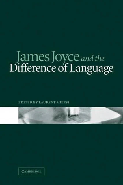 JAMES JOYCE ET la différence de langue par Laurent Milesi (anglais ...