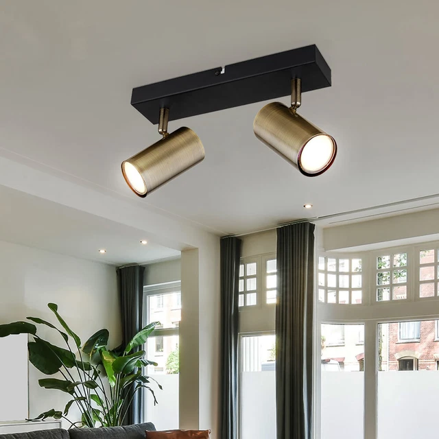 SPOT DE PLAFOND Plafonnier Luminaire Sportif Réglable Lampe de Chambre ...