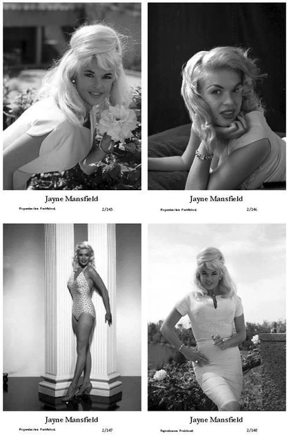 JAYNE MANSFIELD - Movie Star Pin Up PHOTO POSTCARD - Publisher Swiftsure Postcard £8.30 ...