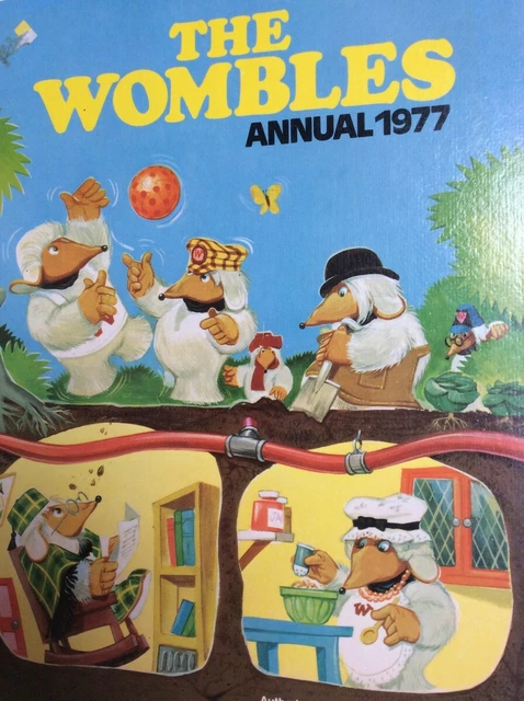 1977 THE WOMBLES ANNUAL BBC Vintage TV Elizabeth Beresford Wimbledon ...