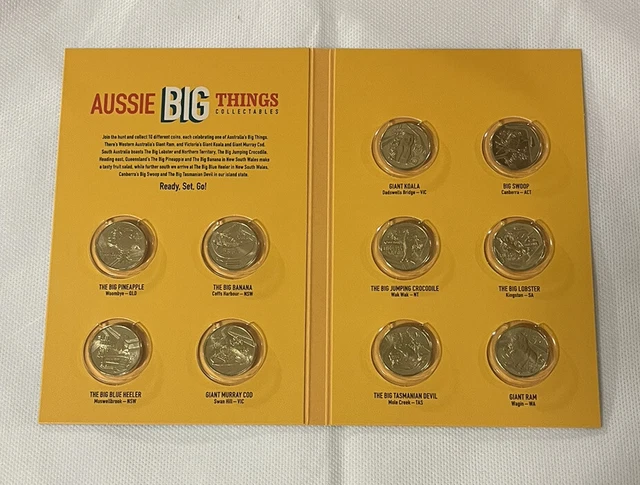 2023 AUSSIE BIG Things - Set of 10 - $1 Uncirculated Coins from coin bags $25.99 - PicClick AU