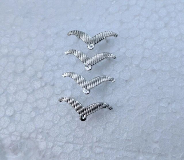 WWII GERMAN LUFTWAFFE Rank GULLS Pips Cypher sliver for Collar Tabs ...
