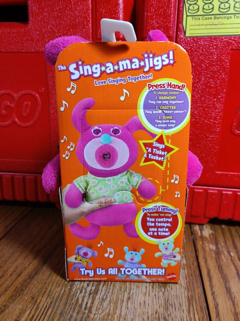 MATTEL SING-A-MA-JIGS PINK Singing Plush Toy Talks "Love singing ...