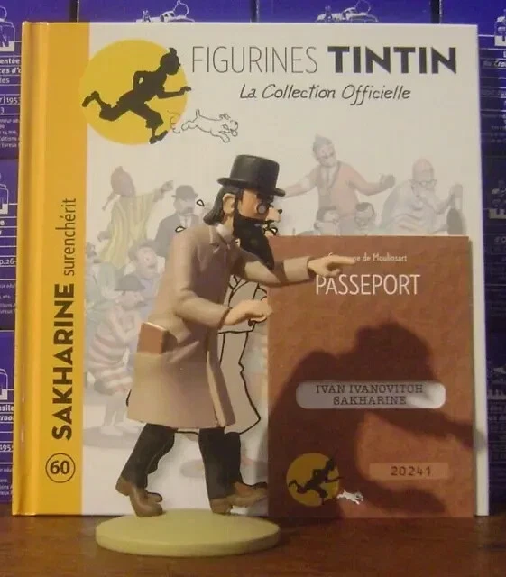 FIGURINE TINTIN LA collection officielle Sakharine surenchérit n° 60 ...