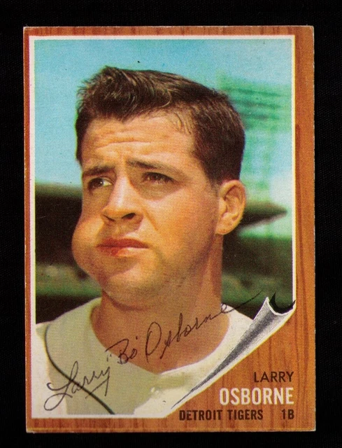 1962 TOPPS HI #583 Larry Bo Osborne SIGNÉ AUTOGRAPHIÉ tigres de Detroit ...