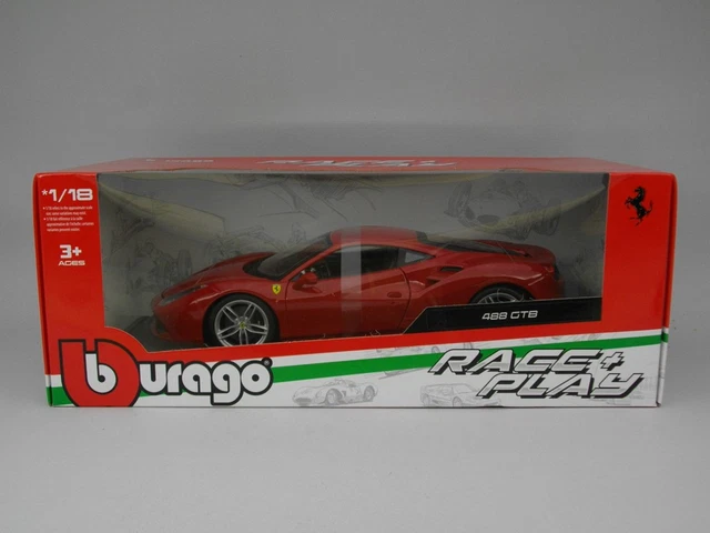 FERRARI 488 GTB - Burago 1:18 - BU16008RE EUR 49,90 - PicClick IT