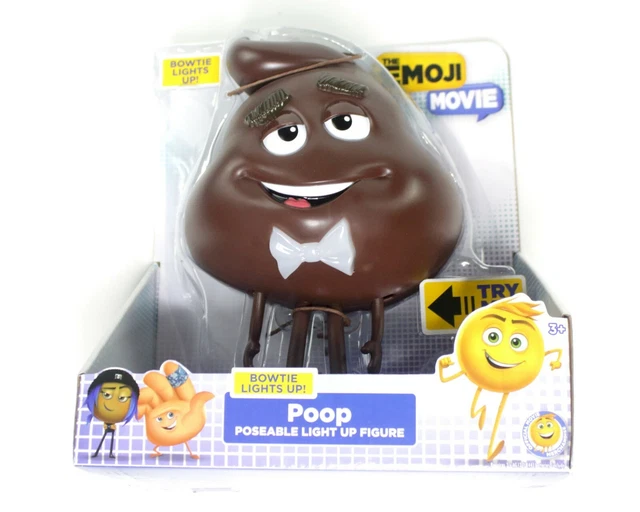 NEW POOP THE Emoji Movie 8" Poseable Light Up Figure 2017 Brown pile ...