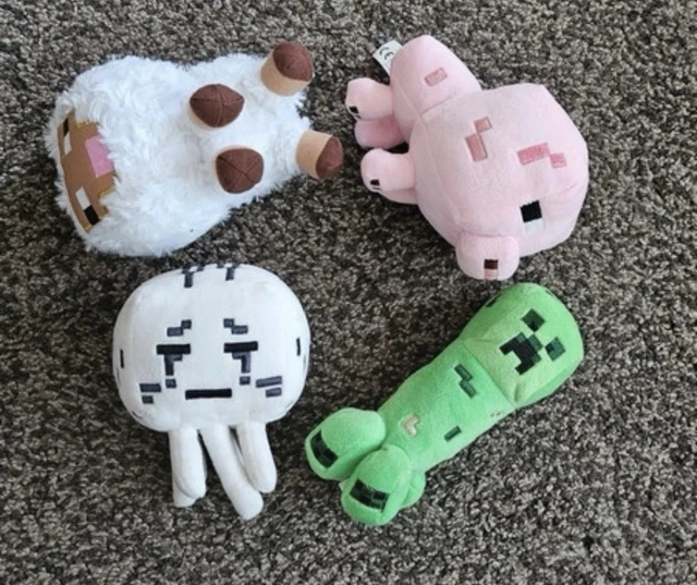 MINECRAFT SOFT TOYS Bundle X4 Sheep Pig Creeper £11.12 - PicClick UK