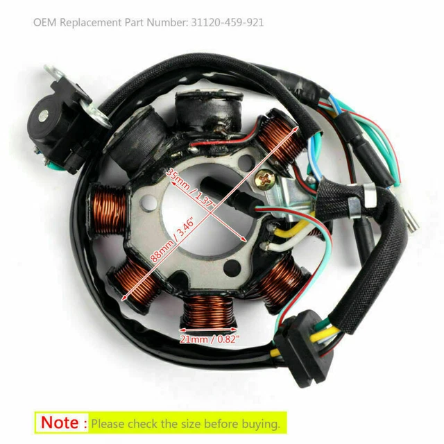 GENERATOR STATOR 12V 8 Poles For Honda CT110 Postie Bike 91-13 31120-459-921 H7 $75.89 - PicClick AU