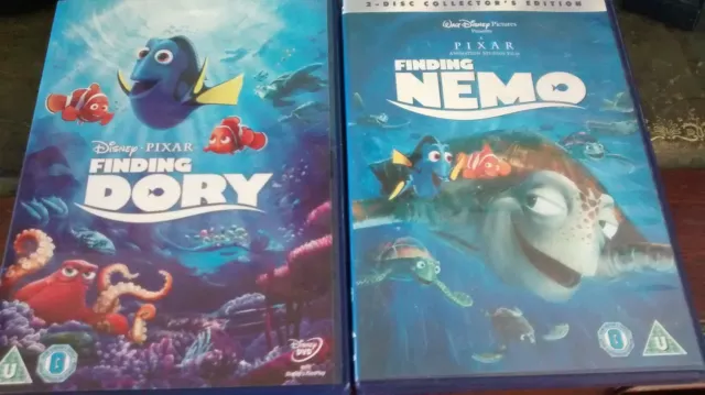 Finding Dory And Finding Nemo Dvds No Cases Included £299 Picclick Uk
