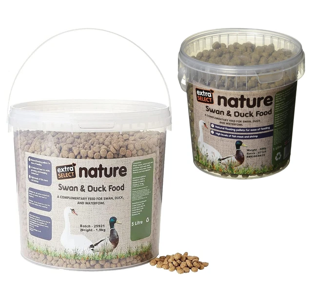SWAN AND DUCK Food Premium Natural Floating Pellets Feed Extra Select 5 ...