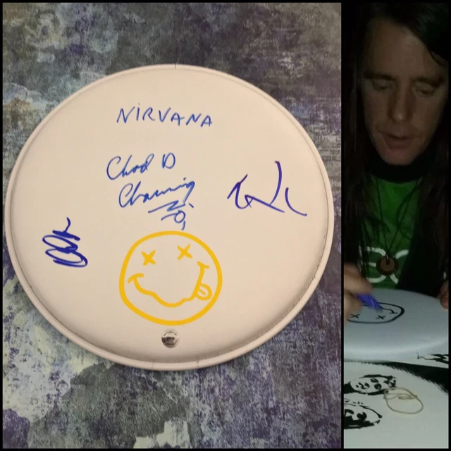GFA CHAD CHANNING, Dale & Dan Nirvana Signé 10 " Peau AD3 COA EUR 236 ...