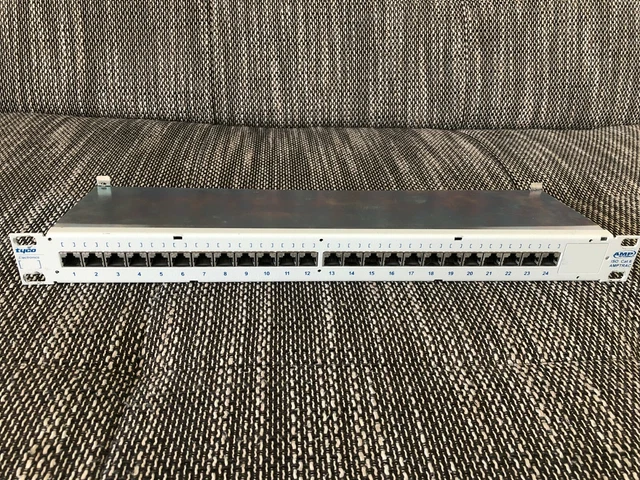 TYCO/ AMP NETCONNECT Patch Panel 19“ 24- Ports ISO Cat. 6 bestück EUR ...